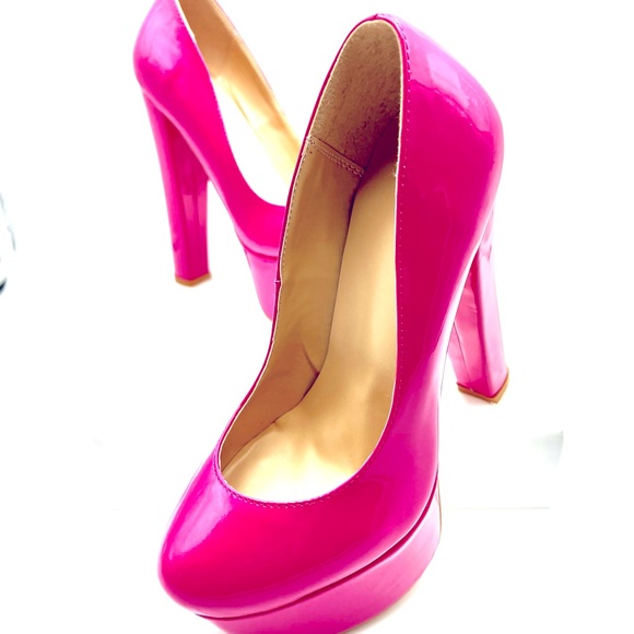 Only Maken | Shoes | Hot Pink Platform 6 Inch Pump | Poshmark